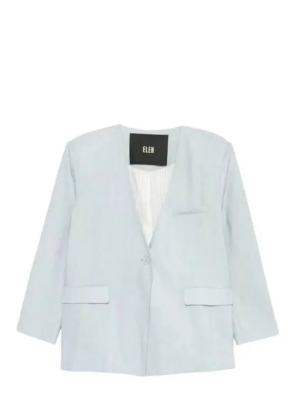 ELEH V-neck Blazer - Blue
