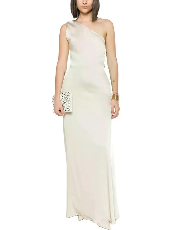ELEH One-shoulder Floor-length Dress - Neutrals
