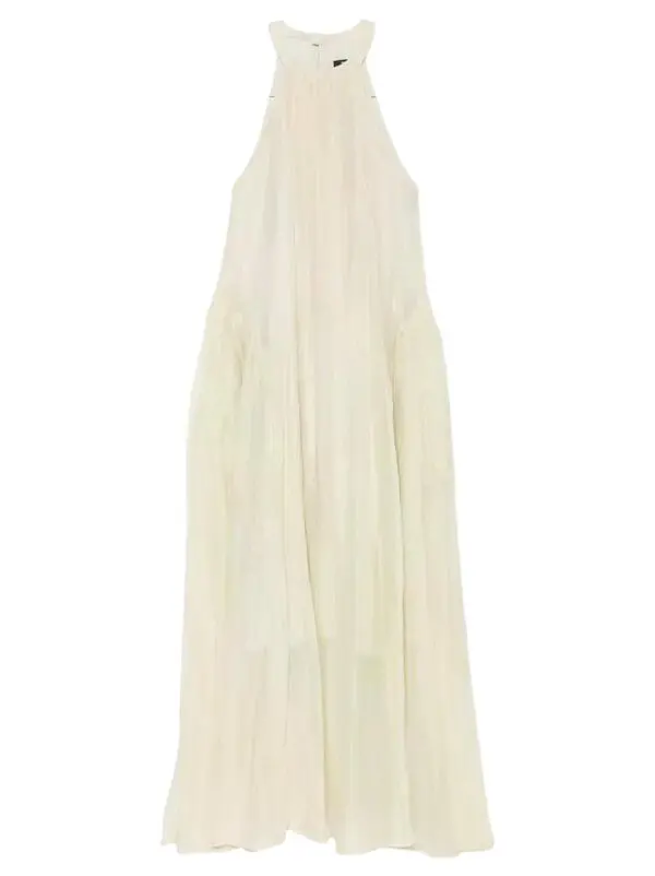 ELEH Crinkled Maxi Dress - Neutrals