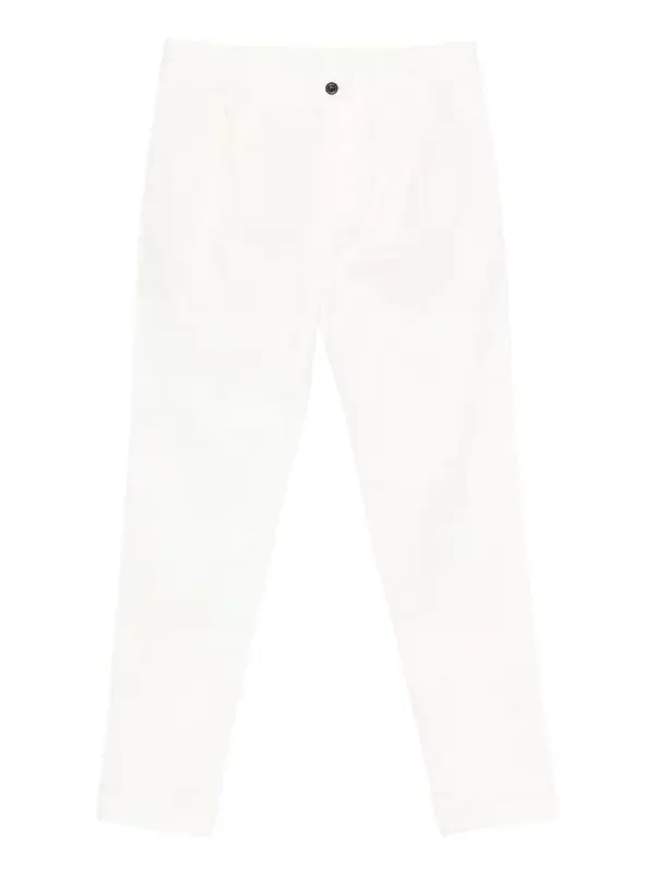 Incotex Slim-fit Cotton Trousers - White