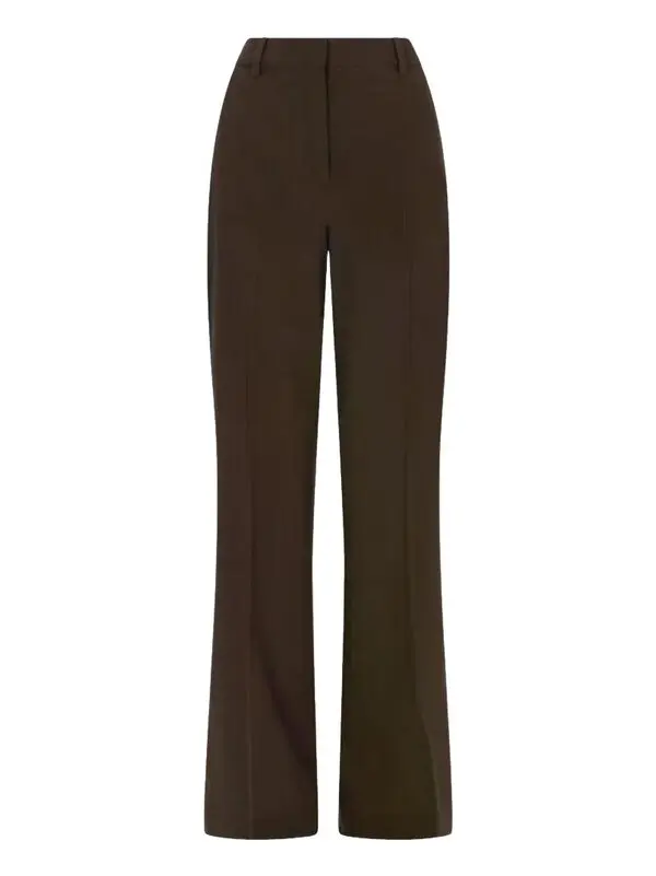 GOLDEN GOOSE High-waisted Flared Trousers - Brown