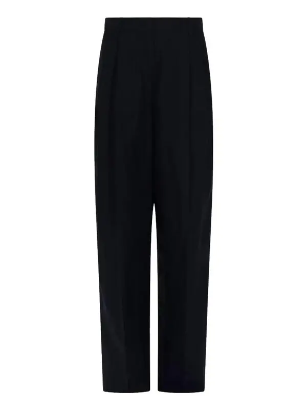 Fabiana Filippi Pleated Straight-leg Trousers - Blue
