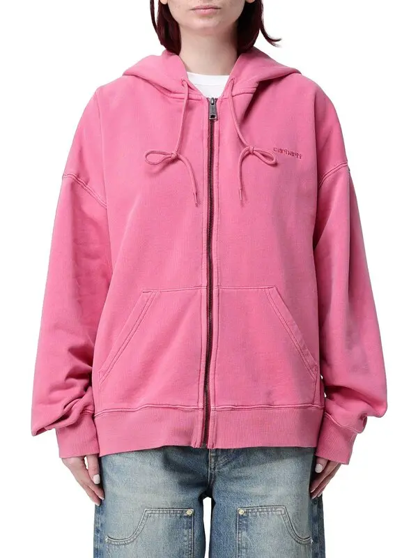 Carhartt Work In Progress Cotton Hoodie - Pink