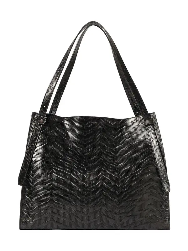 Coperni Braided Leather Tote Bag - Brown