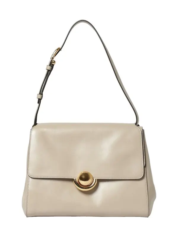 Furla Domus Leather Shoulder Bag - Grey
