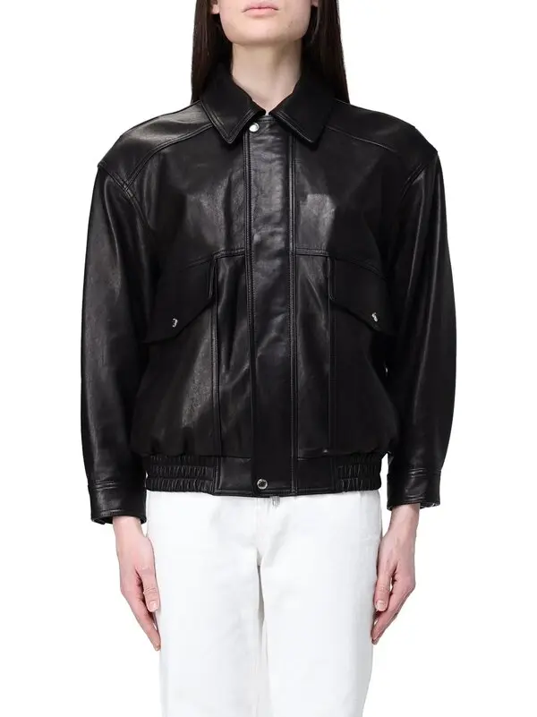 DUNST Faux Leather Jacket - Black