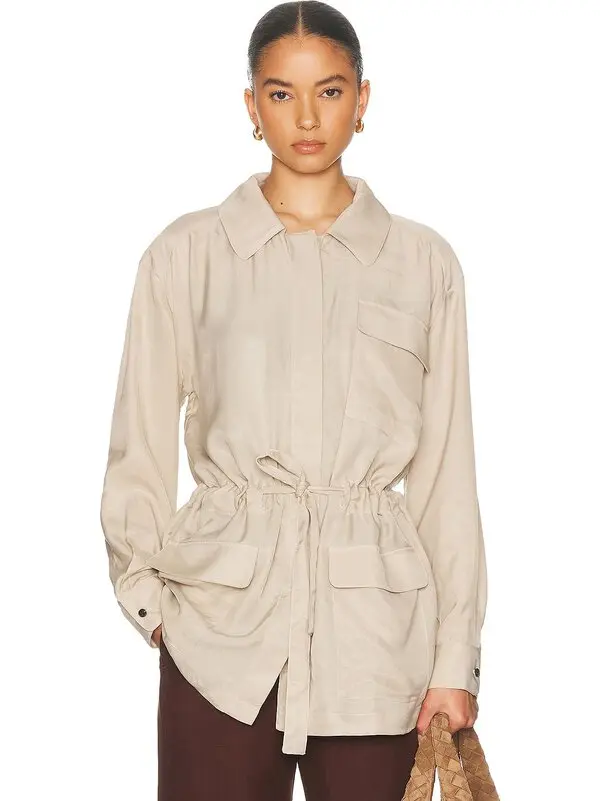 LESET Kim Drawstring Jacket - Sahara