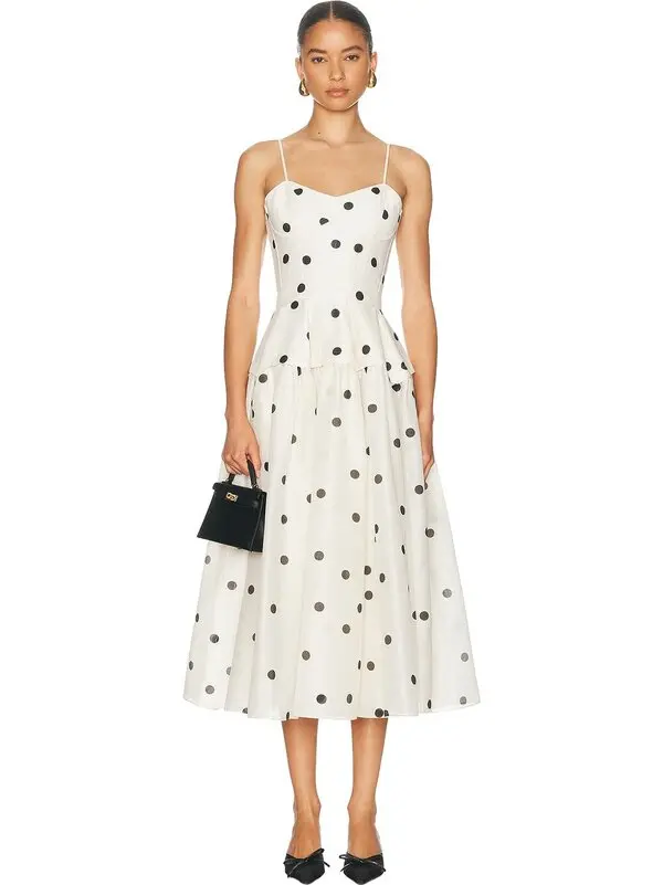 Alexis Parma Dress - Ivory & Black