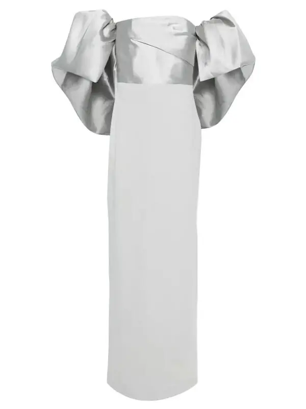 Solace London Floris Draped Maxi Dress - Grey