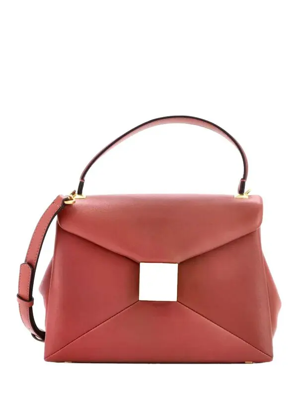 Valentino Garavani One Stud Top Handle Flap Bag - Brown