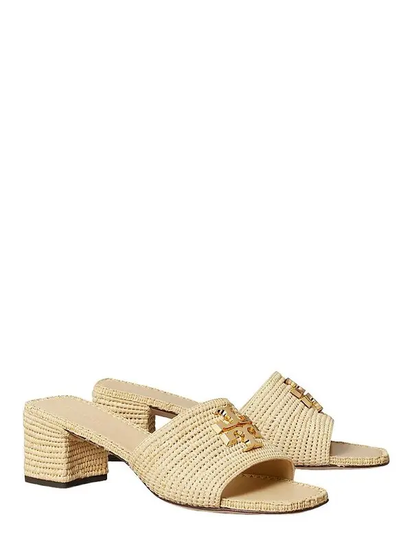 Tory Burch Eleanor Raffia Sandals - Natural