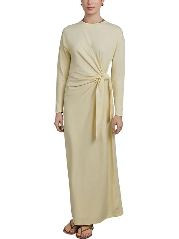 POINT Side Tie Maxi Dress - Butter