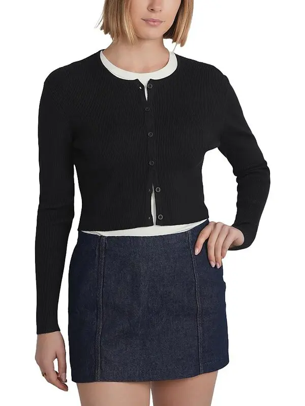 POINT Fitted Cardigan - Navy