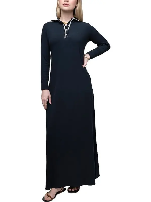 POINT Polo Maxi Dress - Navy