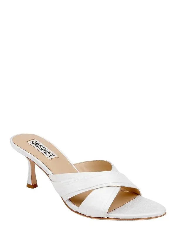 Badgley Mischka Xania Sandals - Ivory Silk