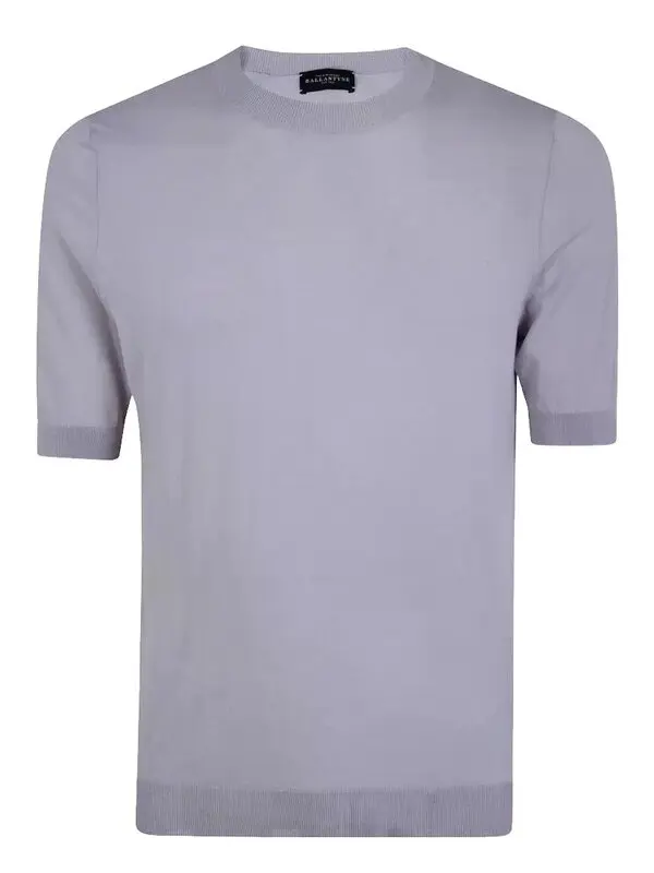 BALLANTYNE Fine-knit T-shirt - Grey