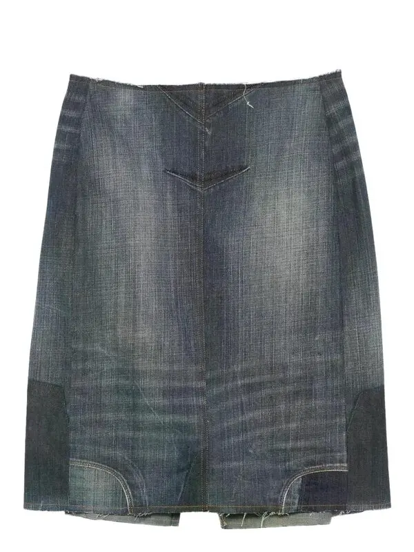 FAÇON JACMIN Julie Midi Skirt - Blue