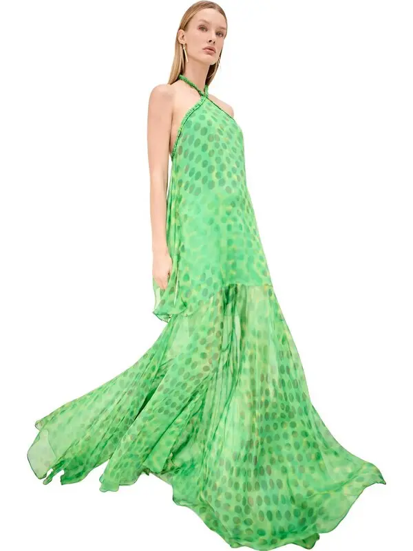 Alexis Eze Maxi Dress - Emerald Dot
