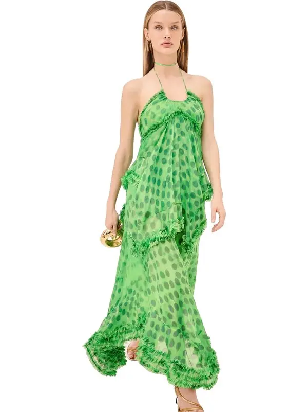 Alexis Sidi Maxi Dress - Emerald Dot