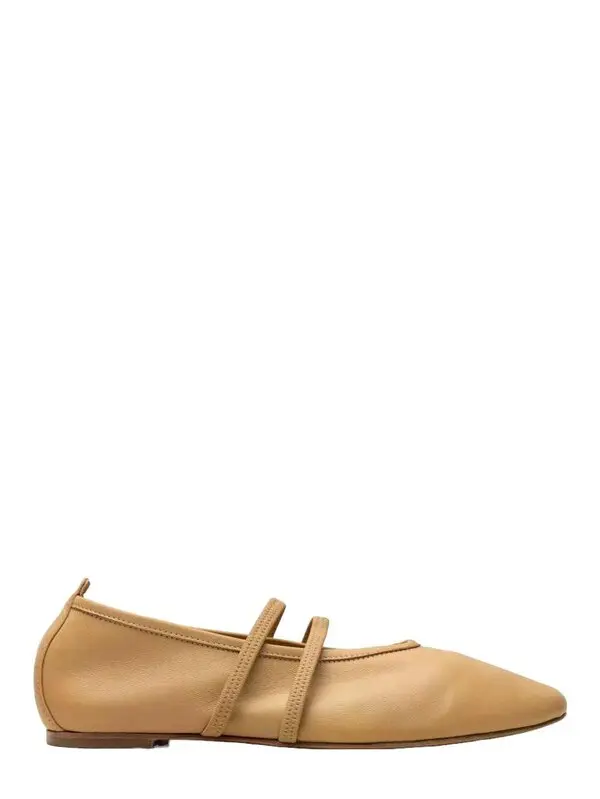 CHUCKIES Double-strap Ballet Flats - Neutrals
