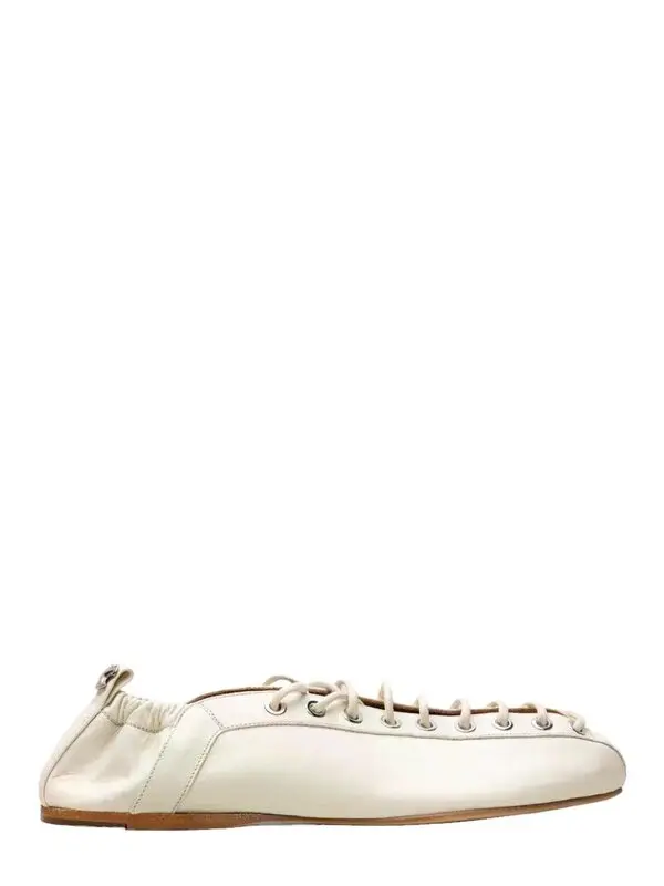CHUCKIES Lace-up Ballet Flats - Neutrals
