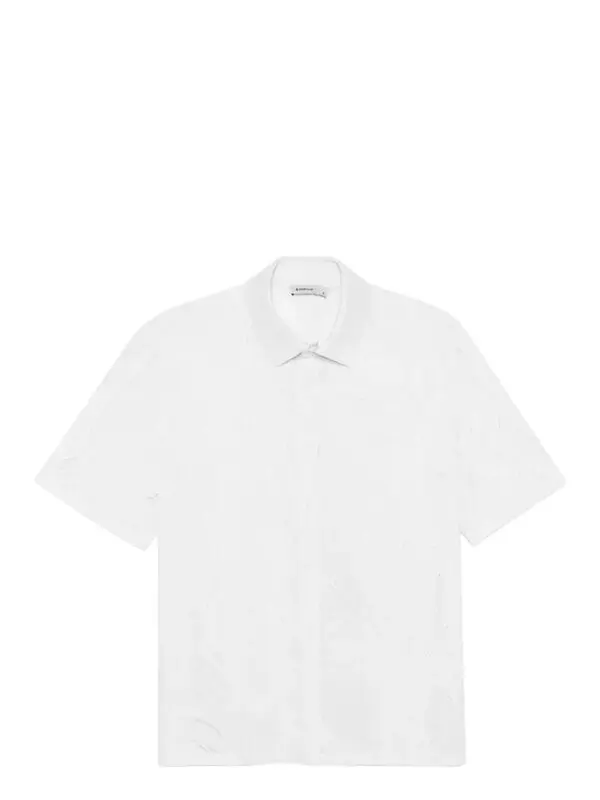 Simkhai Conrad Button-down Short-sleeve Shirt - Neutrals