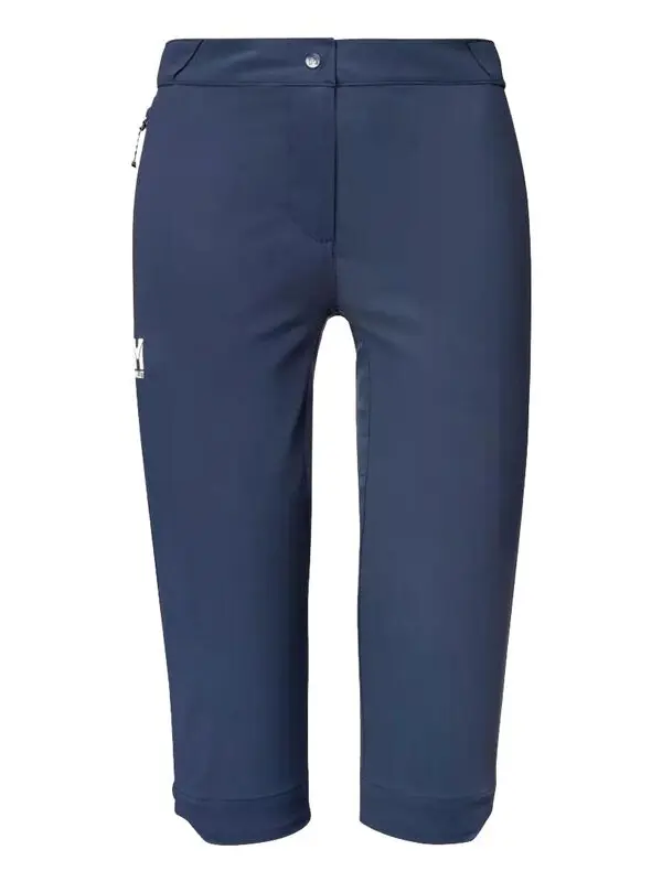 PASCAL MILLET Ubic Logo-print Cropped Trousers - Blue