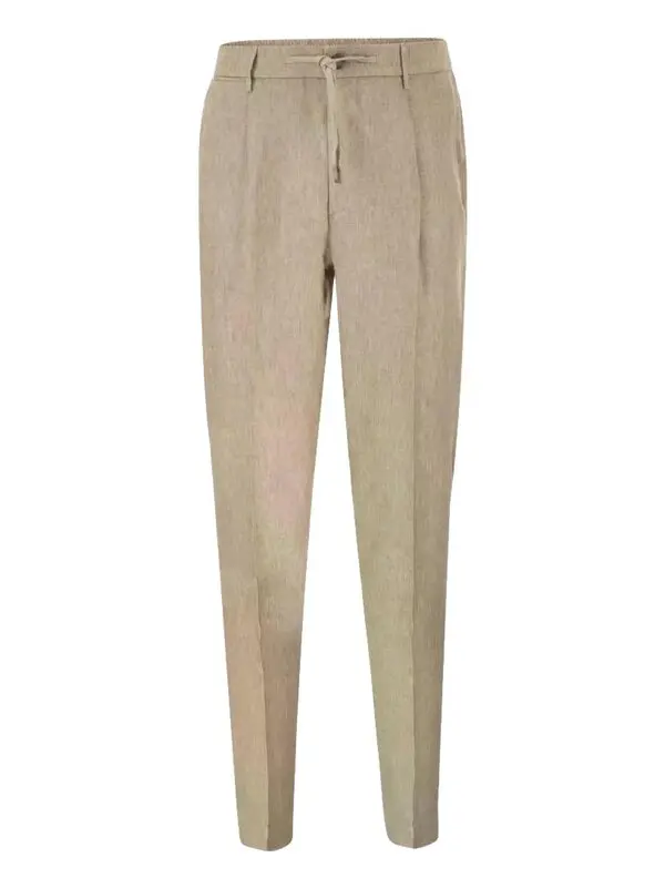 Peserico Drawstring-waist Tapered Trousers - Neutrals
