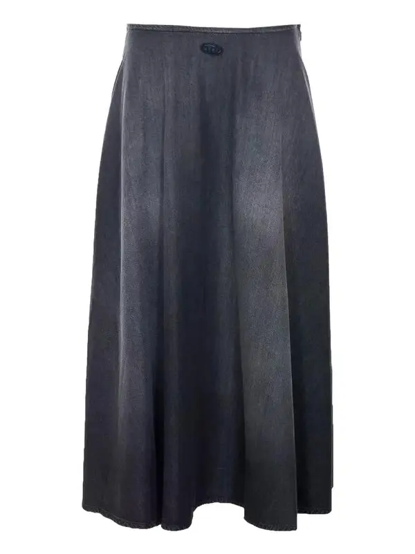 DIESEL® A-line Denim Skirt - Grey