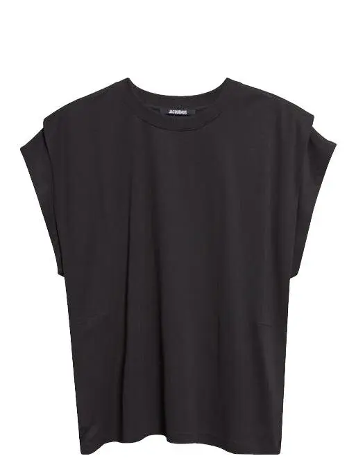 Jacquemus Ventadou Cap-sleeve T-shirt - Black