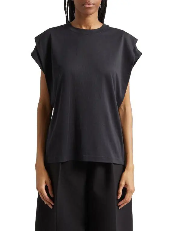 Jacquemus Ventadou Cap-sleeve T-shirt - Black