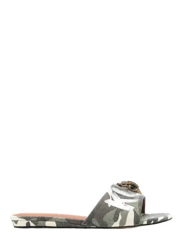 Kurt Geiger Eagle-head Camouflage Sandals - Grey