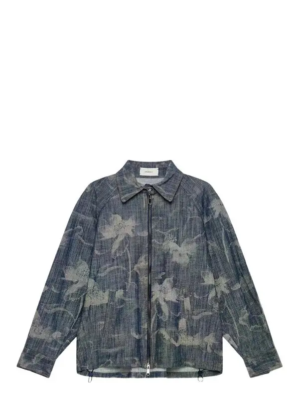Malìparmi Floral-print Jacket - Blue