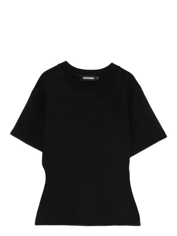 EB DENIM Crewneck T-shirt - Black