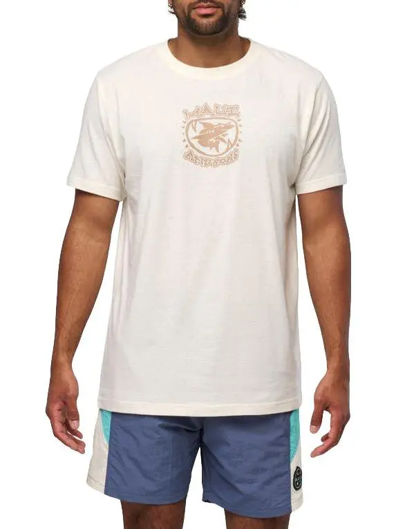 MAUI & SONS Tijuana Shark Graphic T-shirt - Bone