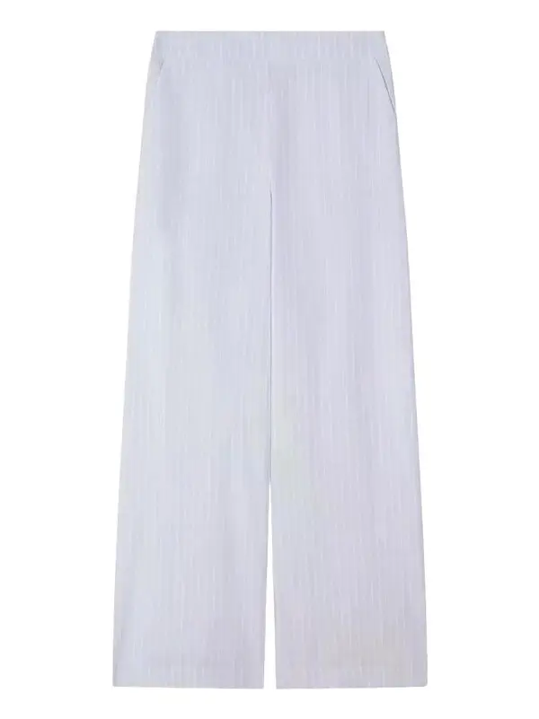Patrizia Pepe Pinstripe Palazzo Pants - Blue