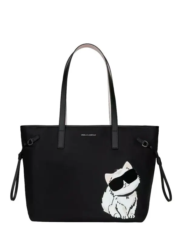 Karl Lagerfeld Ikon Choupette Tote Bag - Black