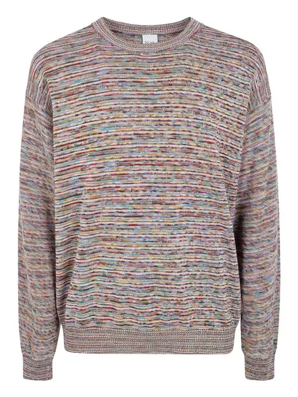 Paul Smith Striped Cotton Sweater - Neutrals