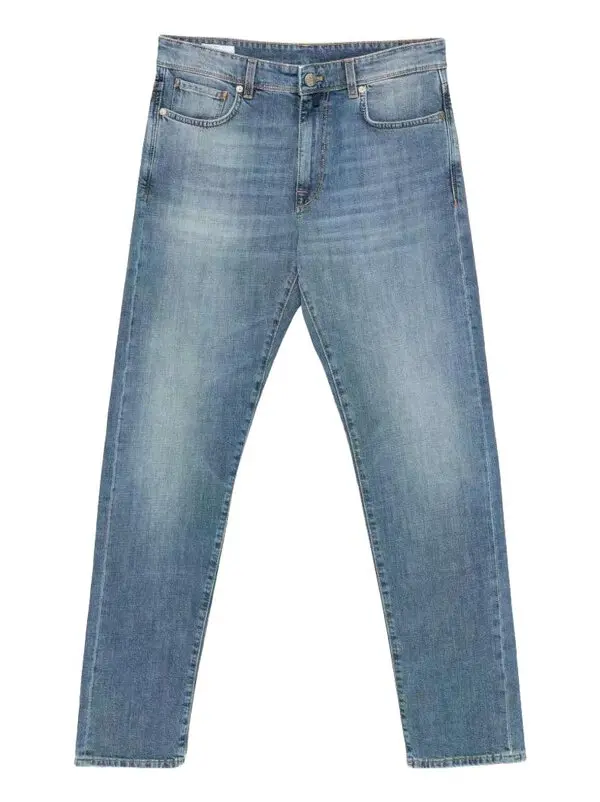 Incotex Belt-loop Five-pocket Jeans - Blue