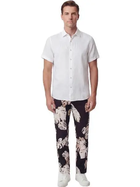 LORDS OF HARLECH Monstera Floral Tailored Pant - Monstera Floral Smoke