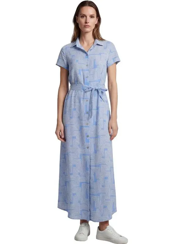 LORDS OF HARLECH Inter Twine Shirt Dress - Inter Twine Blue