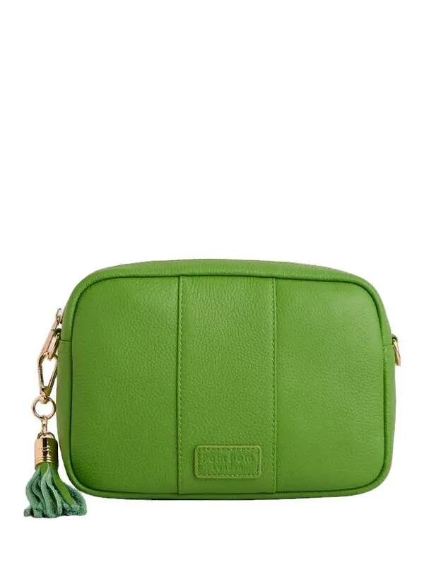POM POM LONDON City Crossbody Bag - Frog Green