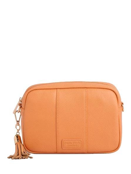 POM POM LONDON City Crossbody Bag - Mango Tango