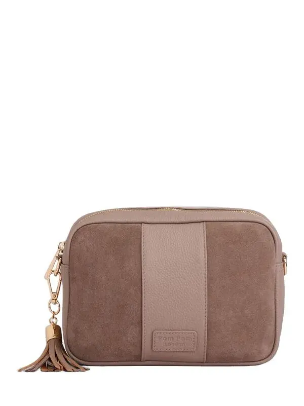 POM POM LONDON City Crossbody Bag - Mocha