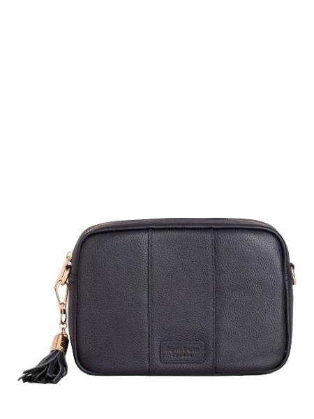 POM POM LONDON City Crossbody Bag - Navy