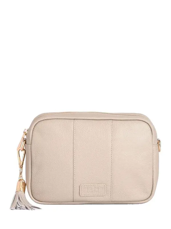 POM POM LONDON City Crossbody Bag - Stone
