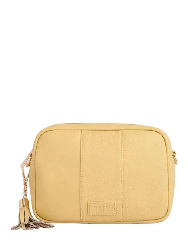 POM POM LONDON City Crossbody Bag - Straw