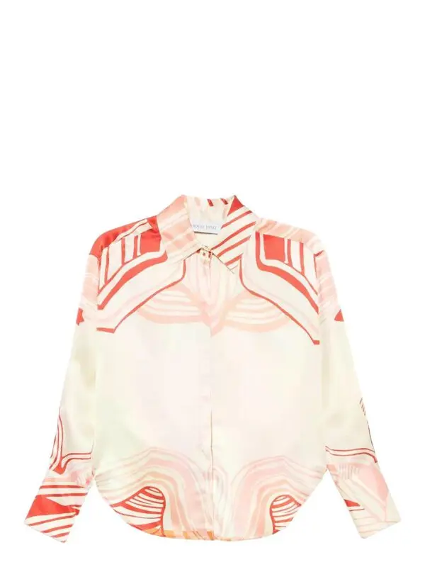 Raquel Diniz Abstract-print Shirt - Neutrals