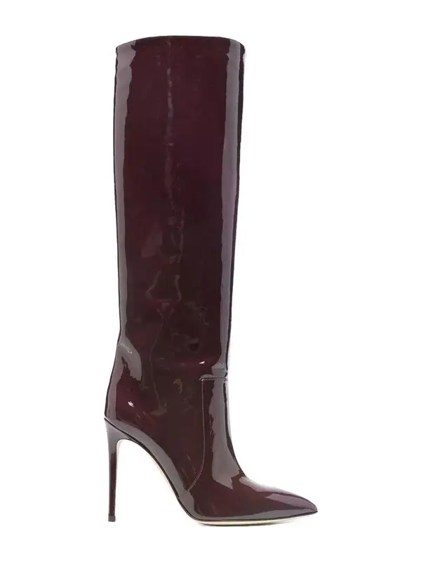 Paris Texas Patent Leather Knee-high Stiletto Boots - Red