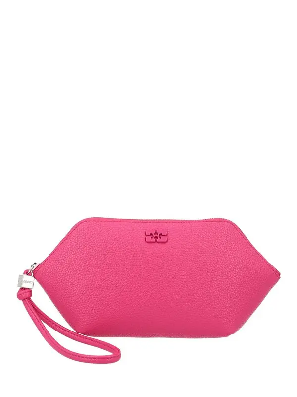 GANNI Logo Pouch - Fuchsia